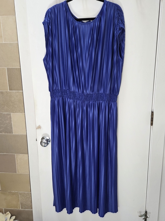 Prologue | Dresses | Prologue Royal Blue Pleated Maxi Dress | Poshmark